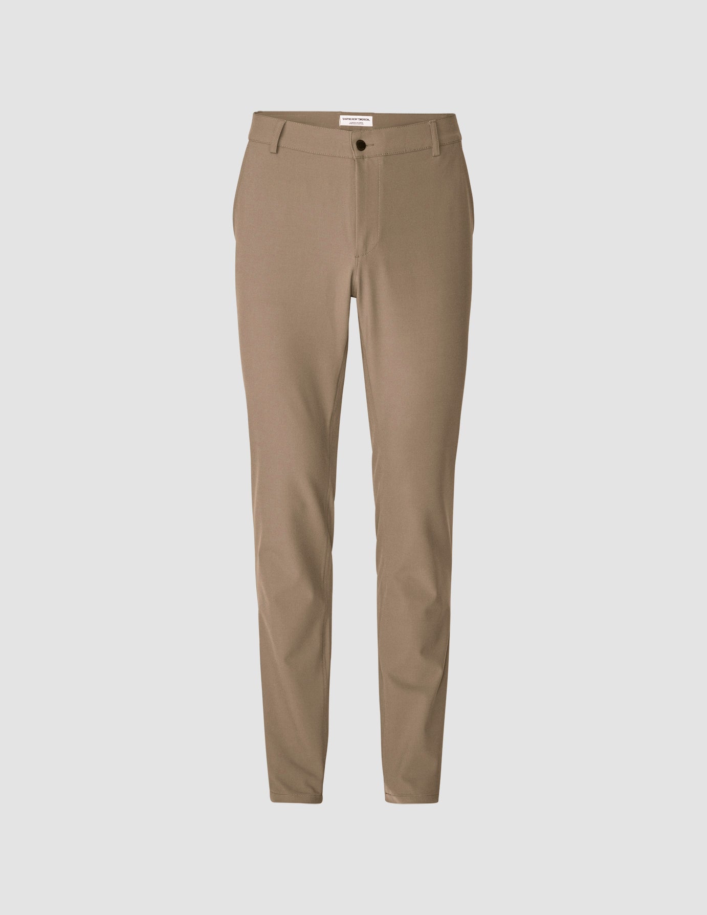 Essential Pants Slim Dark Beige Melange | SHAPING NEW TOMORROW